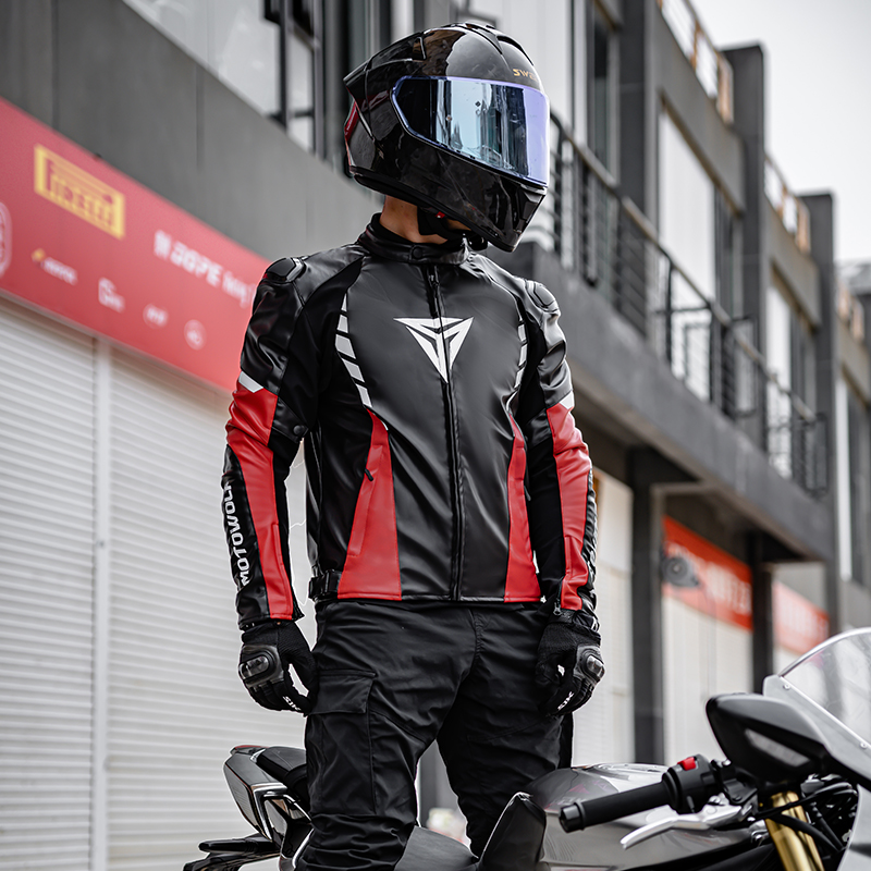 Motorcycle windproof leather jacket MDL0525 - MOTOWOLF