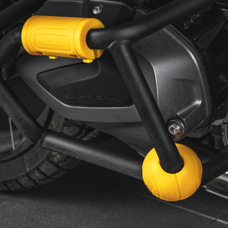 Motorcycle bumper protective block - MOTOWOLF