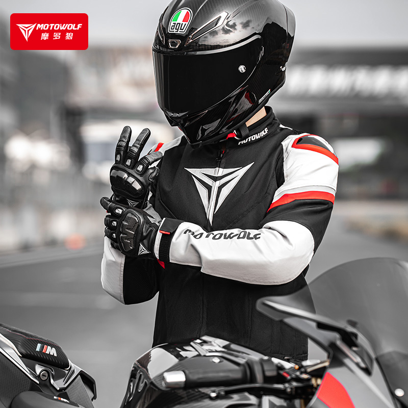 MOTOWOLF JM11 Stylish Men Motorcycle Jacket - MOTOWOLF